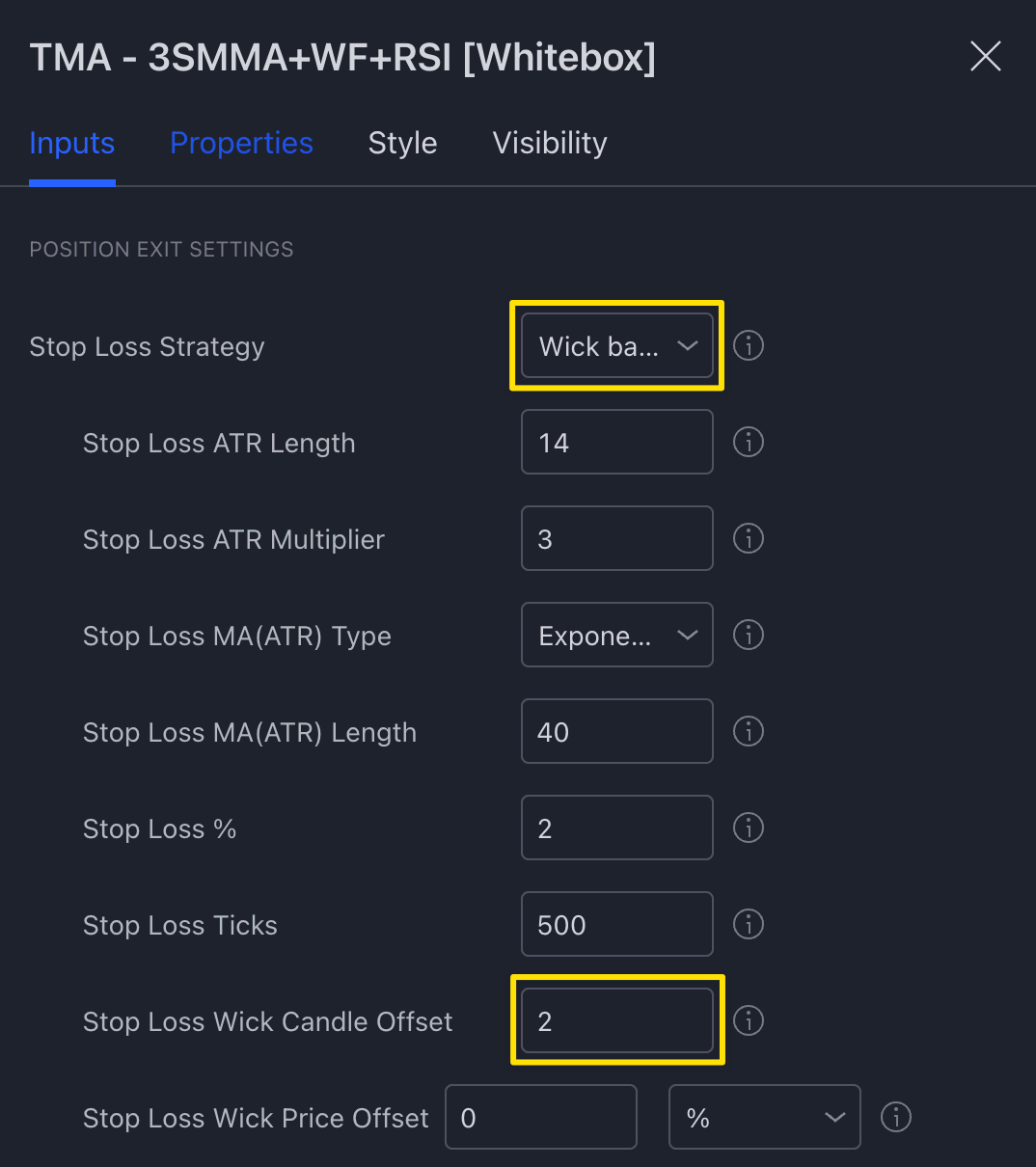 3 SMMA + Williams Fractals + RSI strategy | Whitebox Docs